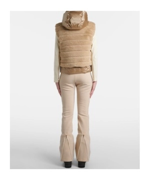 Bogner Yumi Faux Fur Down Vest - Nude