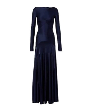 Rabanne Paneled Jersey Maxi Dress - Black