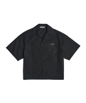 Balenciaga Sketchy Bowling Short Sleeve Shirt - Black