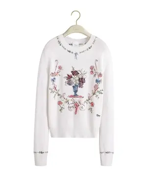 Dior Dioriviera Embroidered Sweater - White