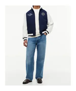 Tommy Hilfiger Interlock Knit Colour-blocked Relaxed Bomber Jacket