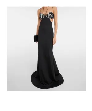 David Koma Embroidered Gown