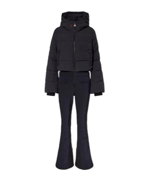 Perfect Moment Polar Flare Down Ski Suit - Black