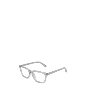 Stella McCartney Logo Flat Mirror Eyeglasses - Gray