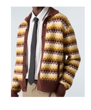 Auralee Jacquard Cardigan