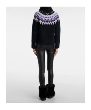 Bogner Ingrid Jacquard Cashmere Turtleneck Sweater