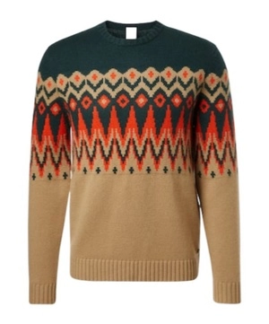 Bogner Crew Neck Knit Sweater - Brown