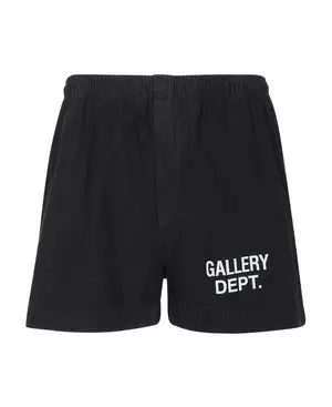 GALLERY DEPT. Logo Printed Shorts - Black