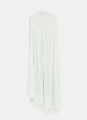 Bottega Veneta Sleeveless Asymmetrical Dress With Silver Woven Buttons