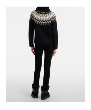 Bogner Ingrid Jacquard Cashmere Turtleneck Sweater