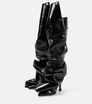 Y/project Snap 100 Leather Knee-high Boots