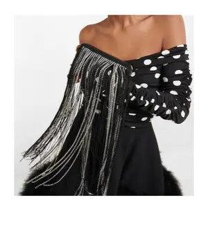 Magda Butrym Lelia Mini Embellished Fringed Clutch