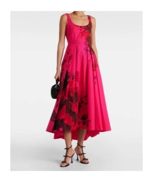 Erdem Floral Cotton Faille Maxi Dress