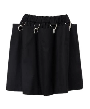 Comme Des Garçons Wool Miniskirt - Black