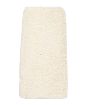 JIL SANDER Cotton Fleece Midi Skirt - White