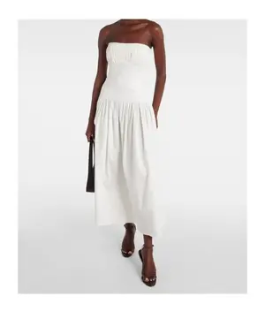 Tove Lauryn Strapless Cotton-blend Midi Dress