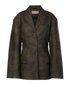 AYA MUSE Kaya Faux Leather Jacket - Black