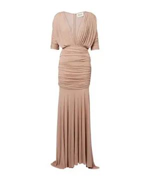 Tove Devi Semi-sheer Maxi Dress - Nude