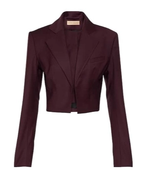 AYA MUSE Sylva Cropped Wool Blazer