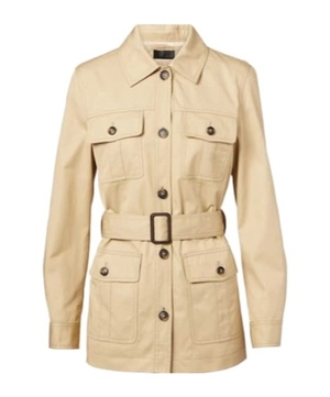 NILI LOTAN Button-down Casual Jacket - Nude