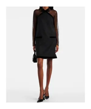 Nina Ricci Virgin Wool Gabardine Minidress