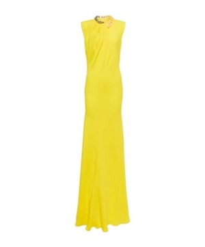 Stella McCartney Chain-detail Maxi Dress - Yellow