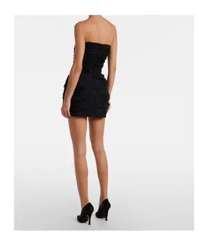 Magda Butrym Crochet-trimmed Silk Minidress