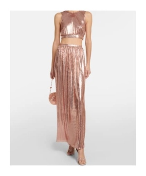 Rabanne Metallic Mesh Top