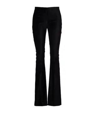 Tove Roux Cotton-blend Velvet Flared Pants
