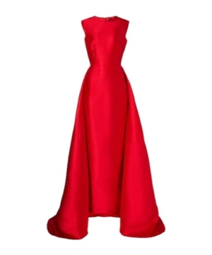 Solace Larsen Satin Gown - Red