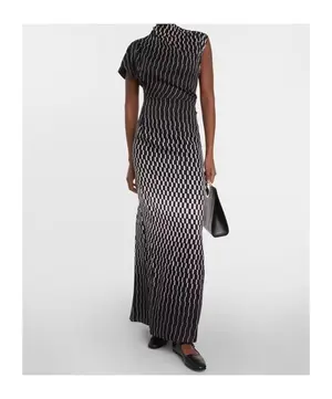 Tove June Printed Silk-blend Maxi Dress
