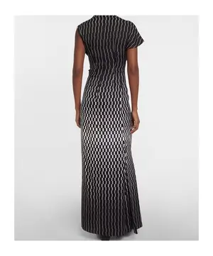 Tove June Printed Silk-blend Maxi Dress