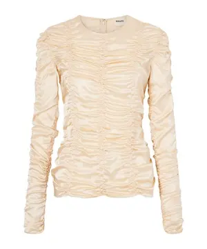 Khaite Rory's Pleated Top - Ivory