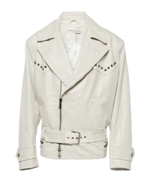 Alessandra Rich Croc-effect Leather Jacket