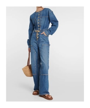 Ulla Johnson Stevie Wide-leg Denim Jumpsuit