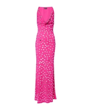 David Koma Polka-dot Gown - Pink