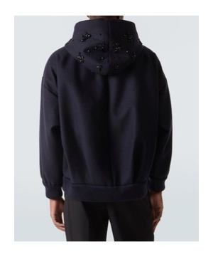 Simone Rocha Embellished Wool-blend Hoodie
