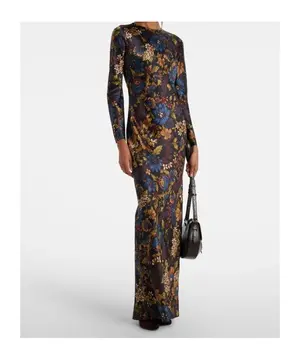 Veronica Beard Gemma Floral Silk-blend Maxi Dress