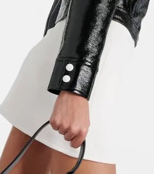 COURREGES Reedition Cropped Vinyl Jacket