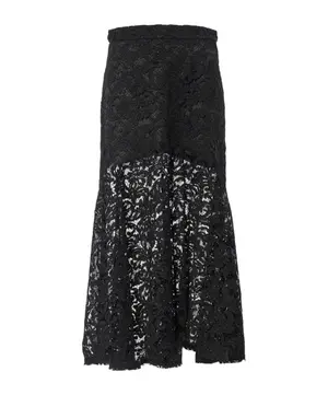 PATOU Lace Maxi Skirt - Black