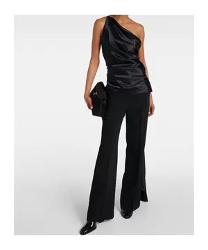 Tove Shiloh One-shoulder Silk Top