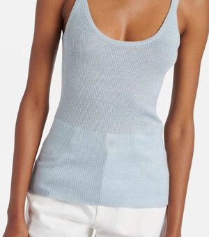 Gabriela Hearst Cinxia Cashmere Blend Tank Top - White