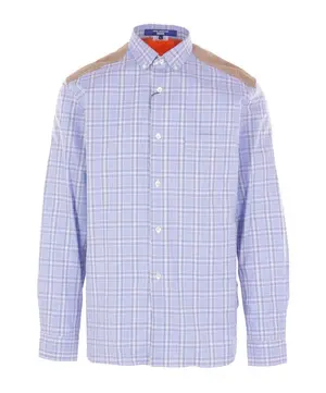 Junya Watanabe Plaid Long-sleeved Shirt - Purple