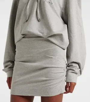 Attico Cotton-blend Jersey Sweatshirt Dress