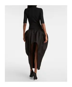 Magda Butrym Turtleneck Midi Dress
