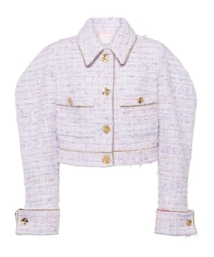 Nina Ricci Cropped Cotton-blend Tweed Jacket - White