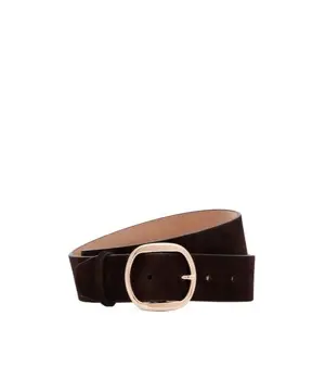 Gabriela Hearst Elster Suede Belt - Black
