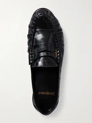 Saint Laurent Le Loafer Logo Plaque Slip-on Loafers