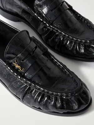 Saint Laurent Le Loafer Logo Plaque Slip-on Loafers