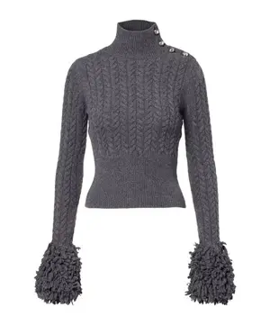 PATOU Cable-knit Long-sleeved Sweater